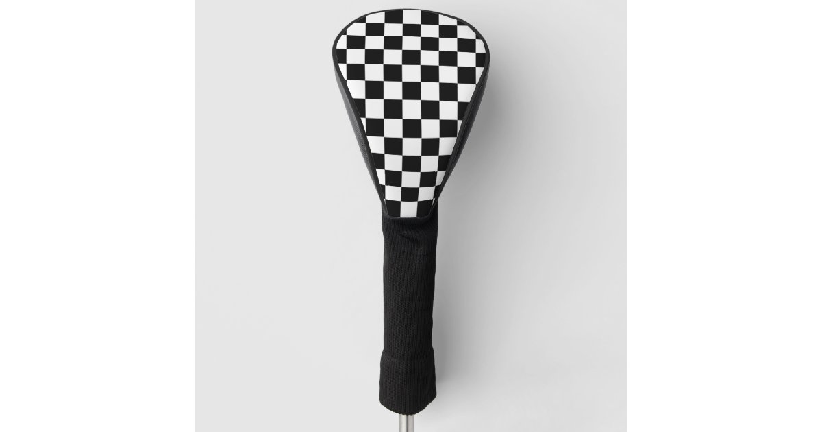 Checker Flag Golf Head Cover | Zazzle