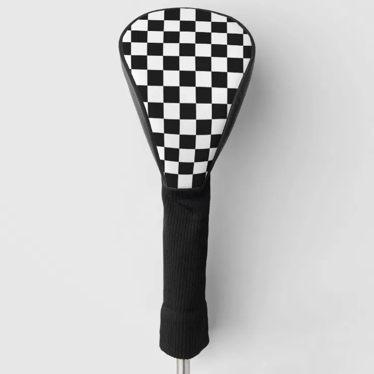Checker Flag Golf Head Cover | Zazzle