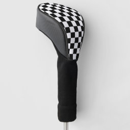 Checker Flag Golf Head Cover | Zazzle