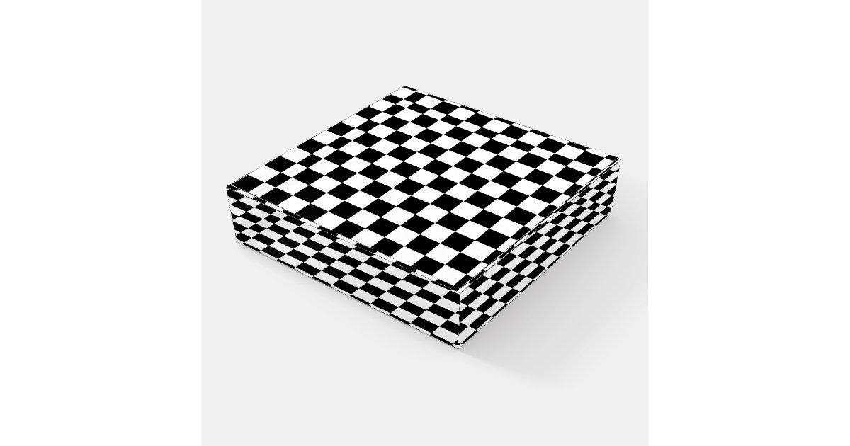 Checker Flag Paperweight | Zazzle