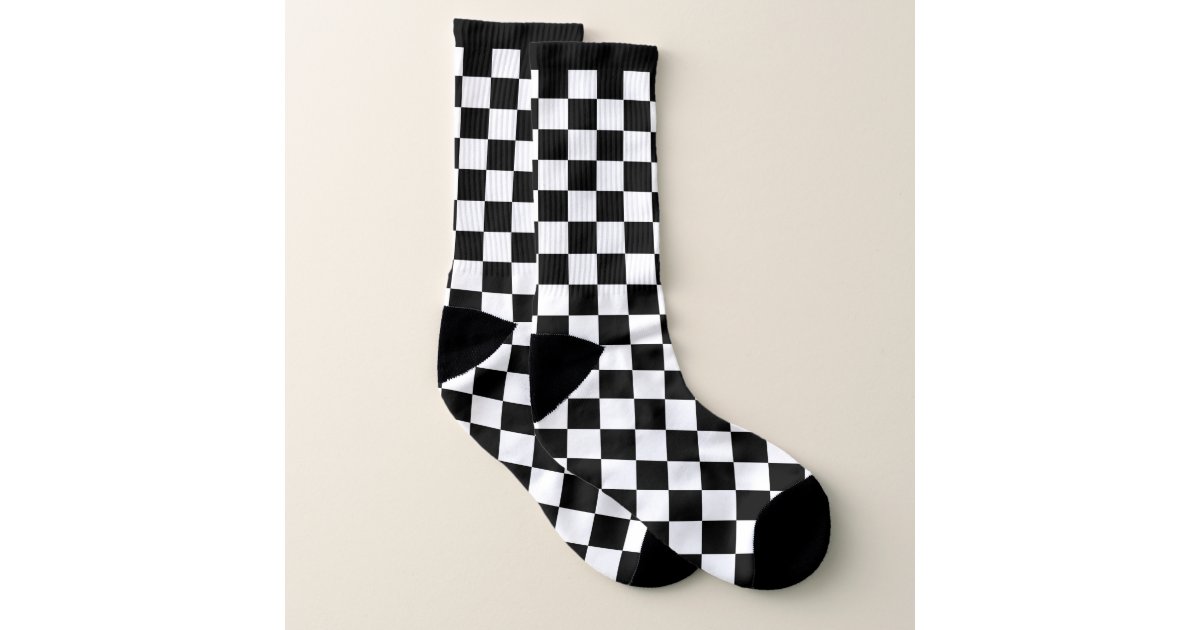 Checker Flag Socks | Zazzle.com