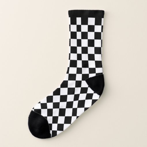 Checker Flag Socks | Zazzle
