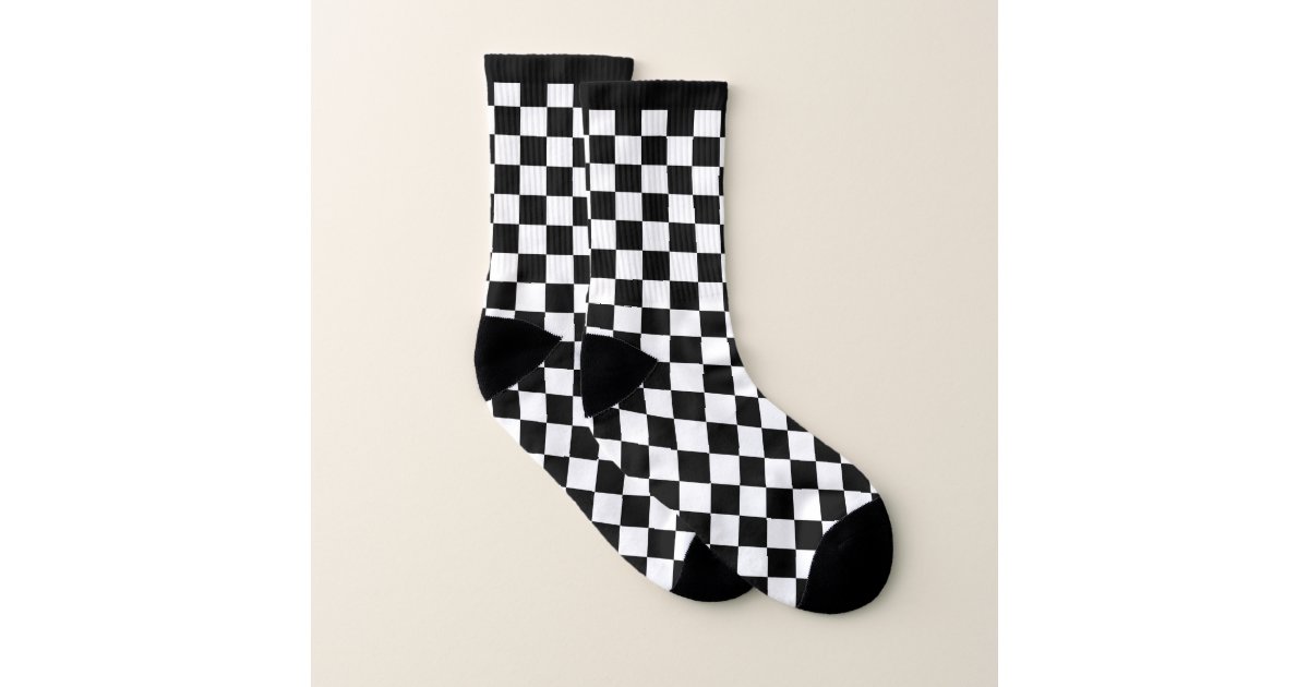 Checker Flag Socks | Zazzle