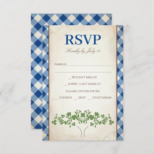 Checker Tablecloth RSVP Invitation | Zazzle