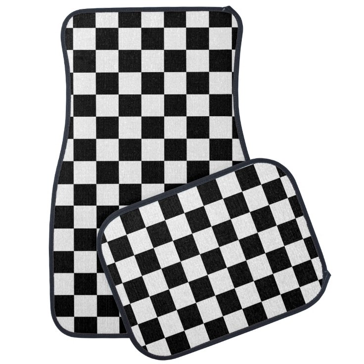 Checkerboard Car Floor Mat | Zazzle