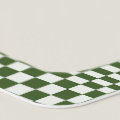 Checkerboard Check Mini Checked Pattern Green License Plate Frame | Zazzle