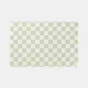 Checkerboard Pastel Green Checkered Sage Check Rug | Zazzle