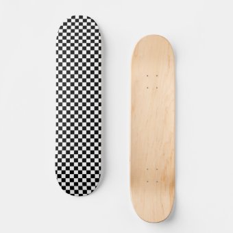 Checkerboard Pattern Skateboard | Zazzle