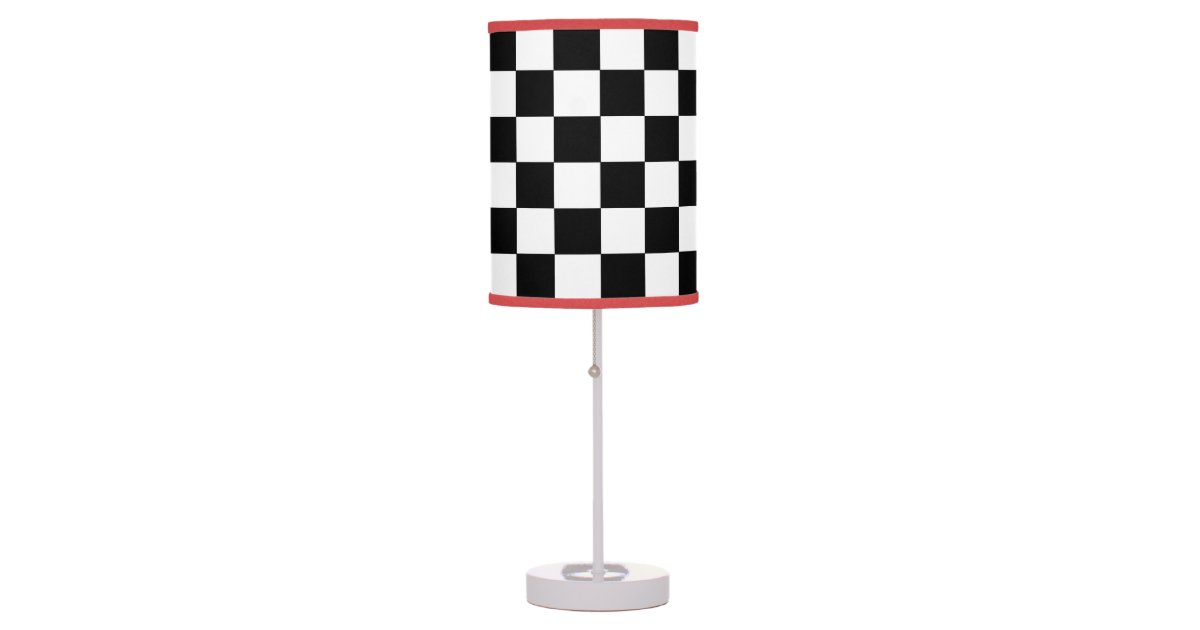 Checkerboard Pattern Table Lamp | Zazzle