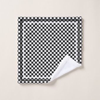 Checkered Bath Towel Set | Zazzle
