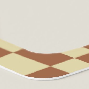 Checkered Beige and Brown License Plate Frame | Zazzle
