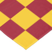 Checkered Burgundy and Gold Tablecloth | Zazzle