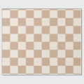 Checkered Caramel Brown Wrapping Paper | Zazzle