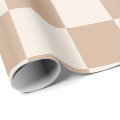 Checkered Caramel Brown Wrapping Paper | Zazzle