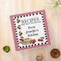 Checkered Country Red Recipe Cookbook 3 Ring Binder | Zazzle
