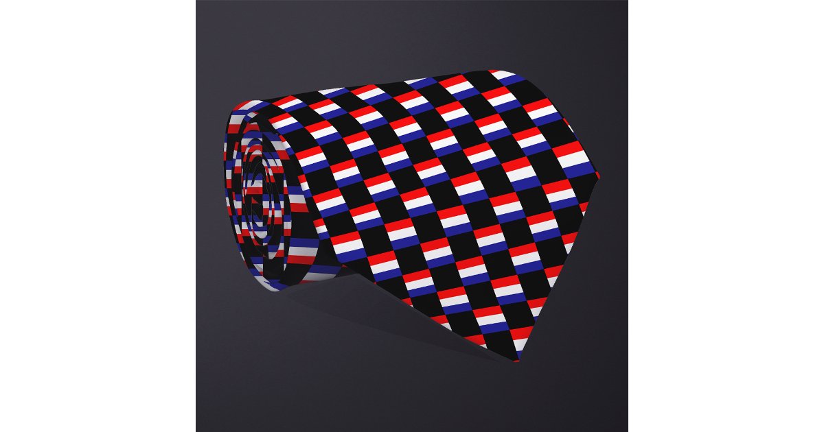 Checkered Croatia Flag Pattern Neck Tie | Zazzle