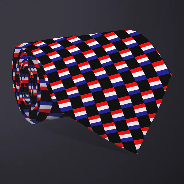 Checkered Croatia Flag Pattern Neck Tie | Zazzle