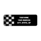 Checkered Flag Address Labels | Zazzle