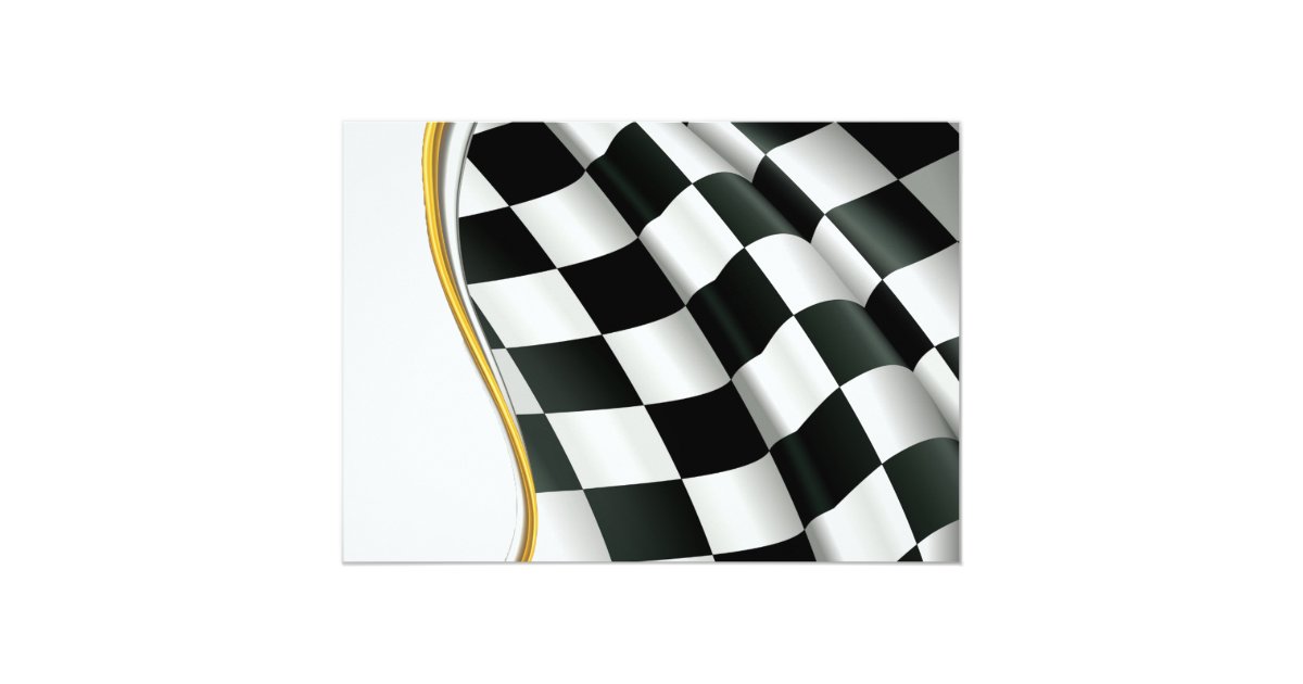 Checkered Flag Invitations | Zazzle.com