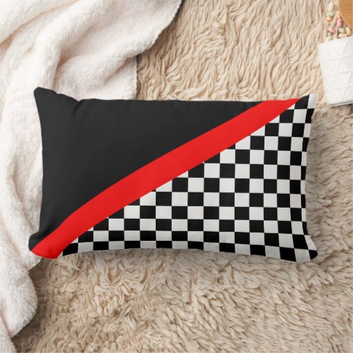 Checkered Flag Racing Pillows | Zazzle
