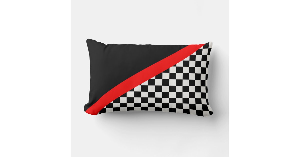 Checkered Flag Racing Pillows | Zazzle