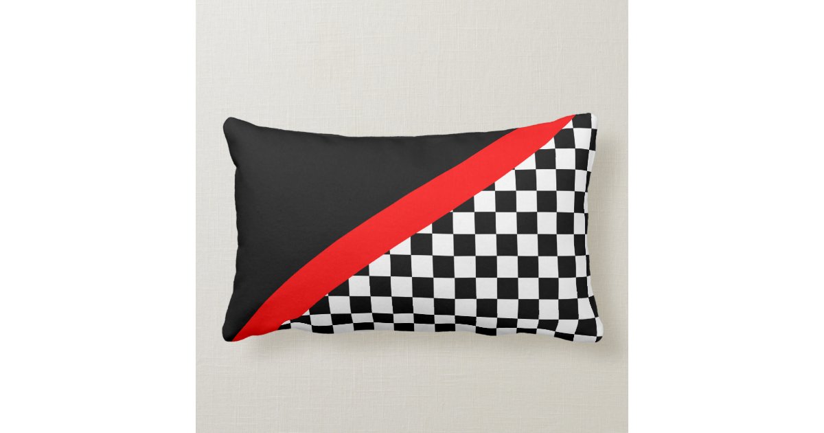 Checkered Flag Racing Pillows | Zazzle.com