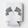 Checkered Flags Design Can Cooler | Zazzle