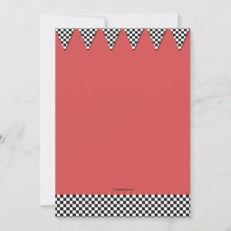 Checkered Flags Invitation | Zazzle