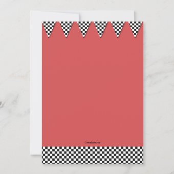 Checkered Flags Invitation | Zazzle