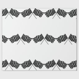 Checkered Flags Wrapping Paper | Zazzle