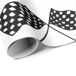 Checkered Flags Wrapping Paper | Zazzle