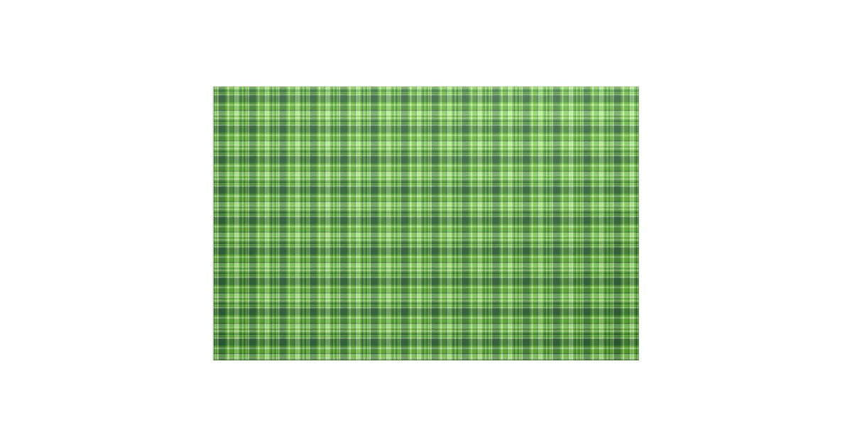 Checkered Green Color Pattern Fabric | Zazzle