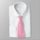 Checkered Hot Pink and White Neck Tie | Zazzle