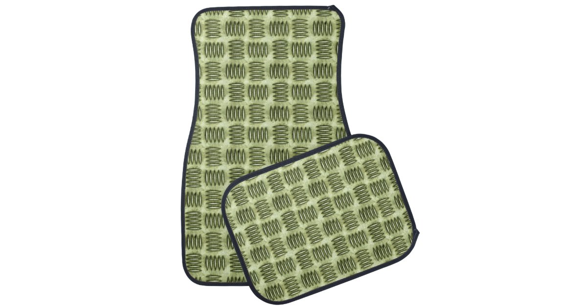 Checkered Metal Stainless Steel Flooring Texture Car Mat | Zazzle