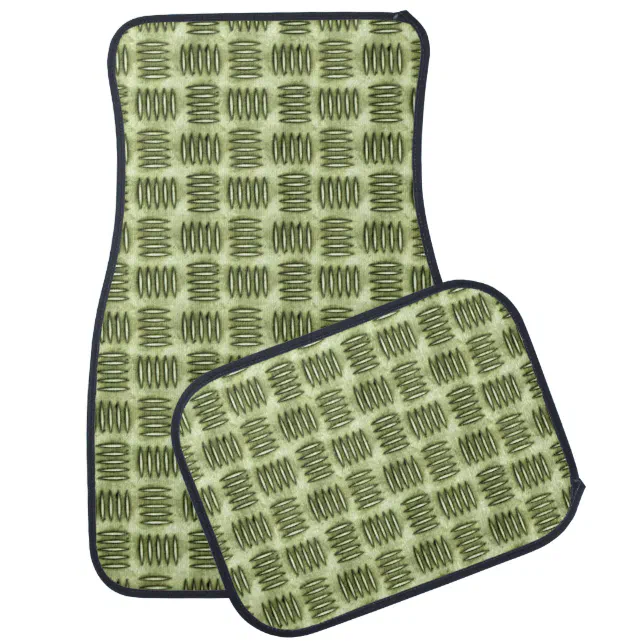 Checkered Metal Stainless Steel Flooring Texture Car Mat | Zazzle