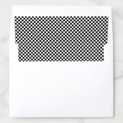 Checkered Pattern Envelope Liner | Zazzle