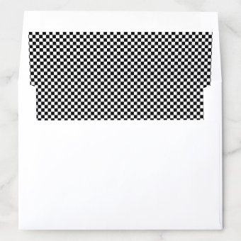Checkered Pattern Envelope Liner | Zazzle
