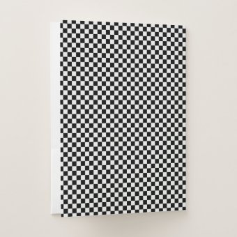 Checkered Pattern Pocket Folder | Zazzle