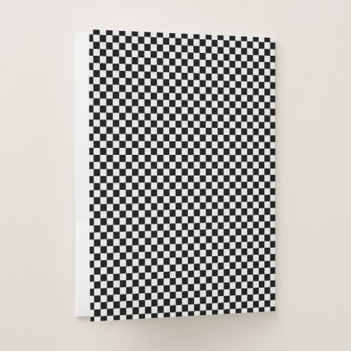 Checkered Pattern Pocket Folder | Zazzle
