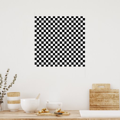 Checkered Poster | Zazzle
