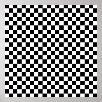Checkered Poster | Zazzle