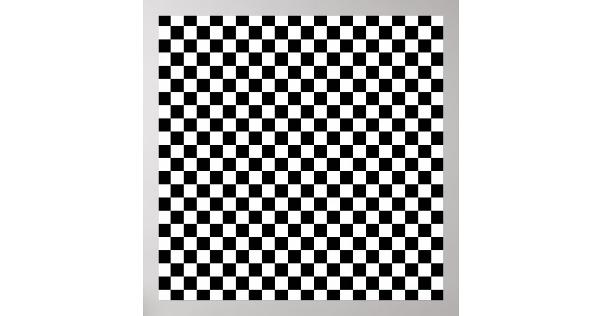 Checkered Poster | Zazzle