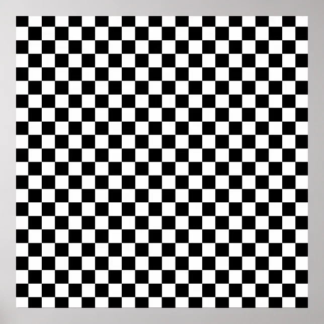 Checkered Poster | Zazzle