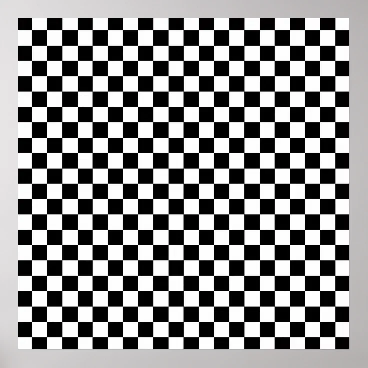 Checkered Poster | Zazzle