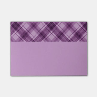 checkered purple post-it sticky note