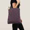 Checkered Qatar Flag Pattern Tote Bag | Zazzle