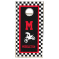 Checkered Racing Square Motorcross Cornhole Set | Zazzle