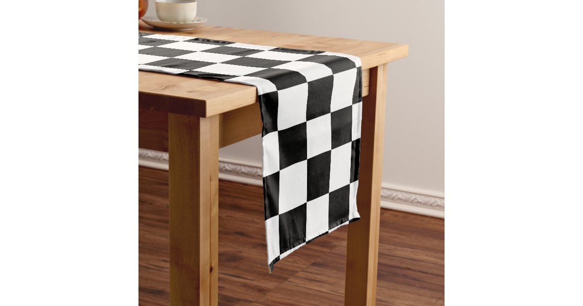 Checkered Table Runner | Zazzle
