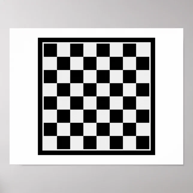 Checkers board poster | Zazzle