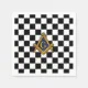 Checkers Masonic Freemasons Square and Compass Napkins | Zazzle